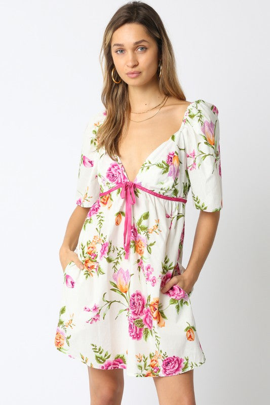 Lennox Floral Dress – Rowdy Merch Co.