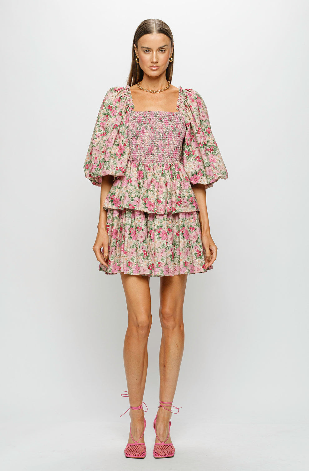 Cara Floral Mini Dress – Rowdy Merch Co.