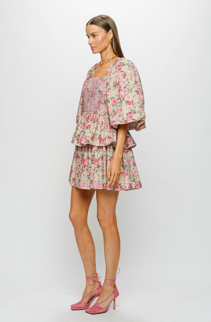 Cara Floral Mini Dress – Rowdy Merch Co.