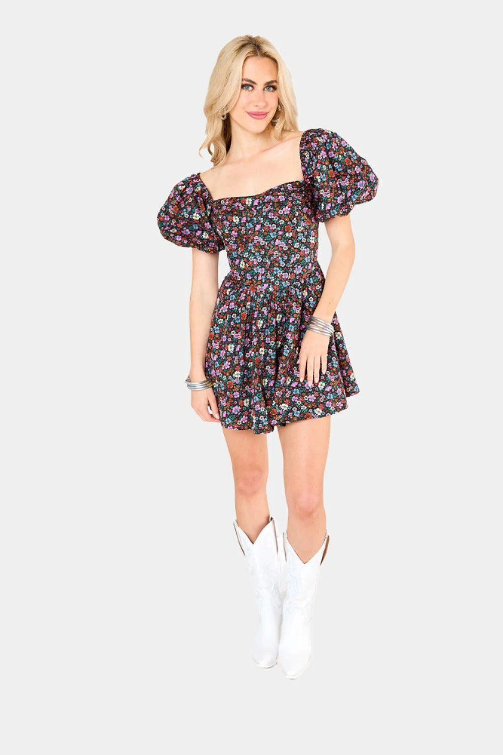 BuddyLove - Romeo Puff Sleeve Mini Dress – Rowdy Merch Co.