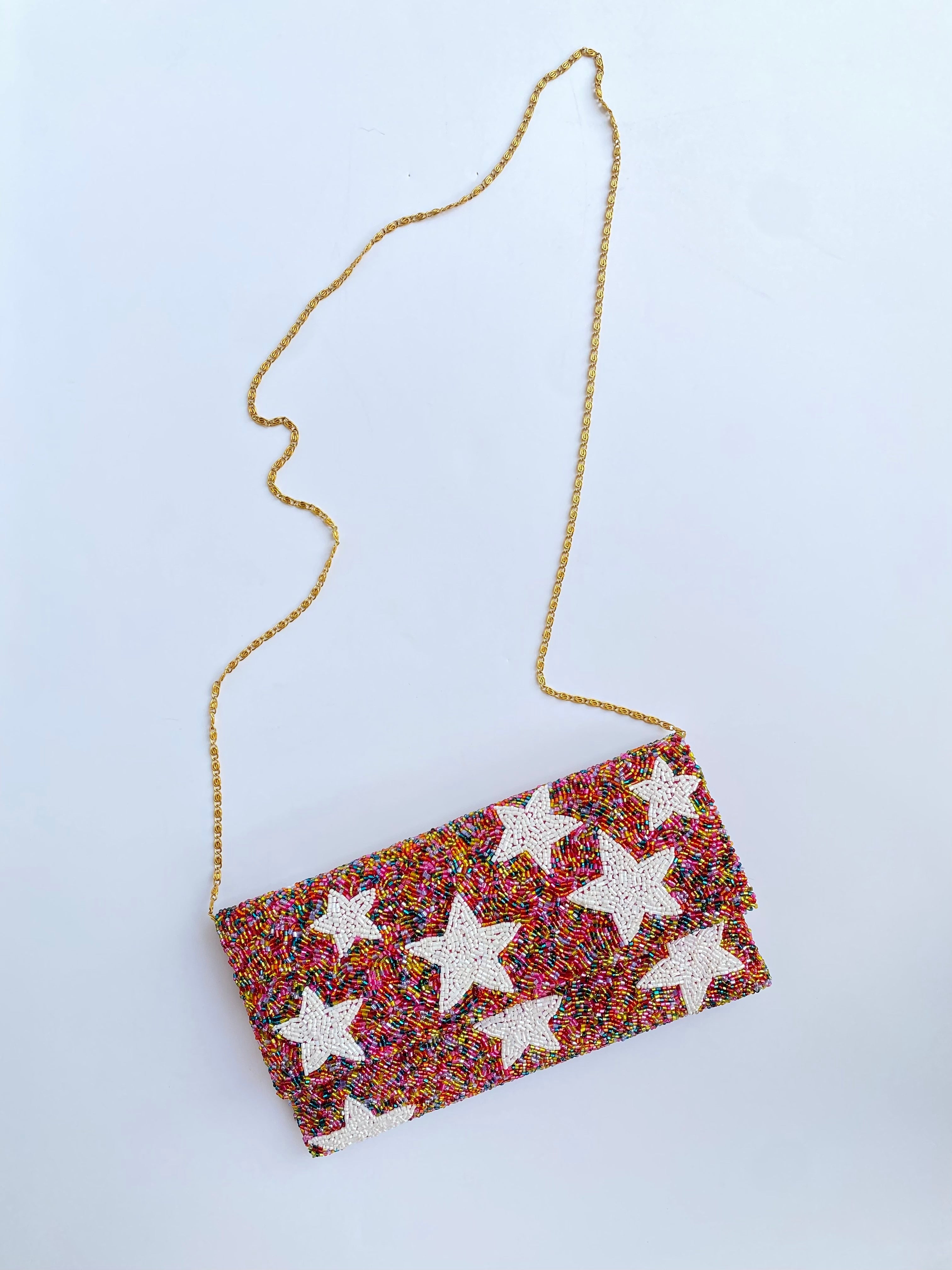 Confetti Star Beaded Clutch – Rowdy Merch Co.