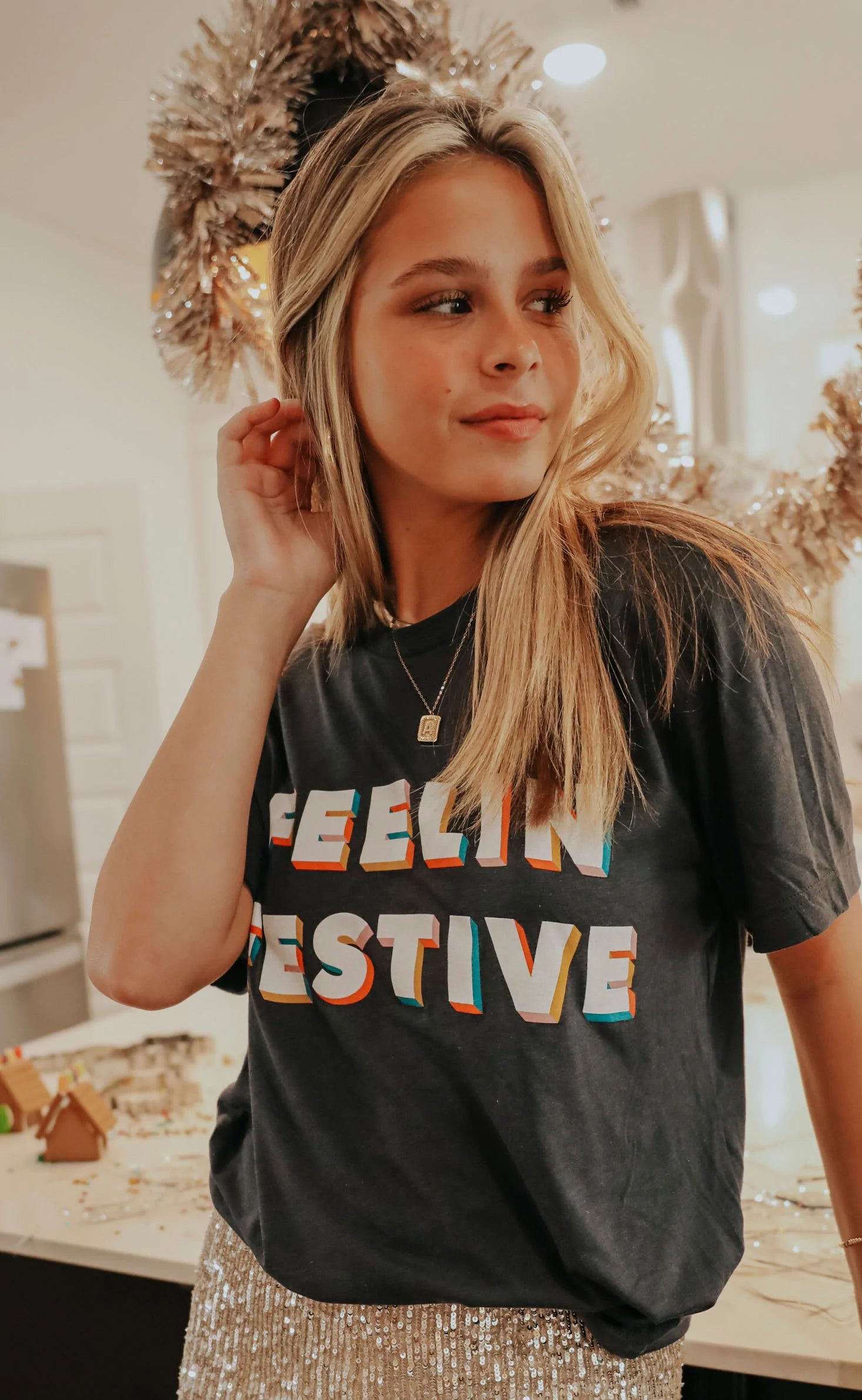 Feelin' Festive Tee – Rowdy Merch Co.