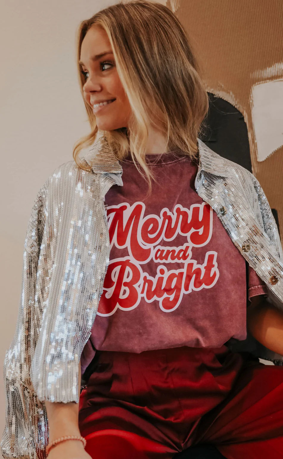 Merry and Bright Tee – Rowdy Merch Co.